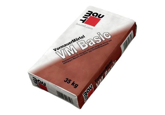 Baumit VM Basic Vormauermörtel Körnung 0-4 mm, für schwach und nichtsaugende Steine - 35 Kg ()