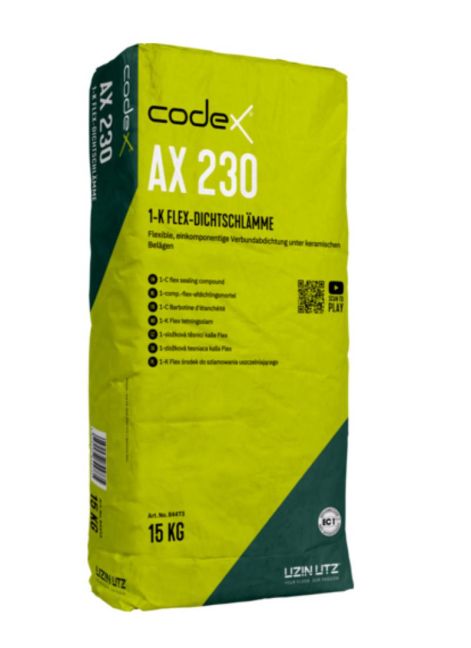 codex AX 230 1-K Flex-Dichtschlämme - 15 Kg (4059232844735)