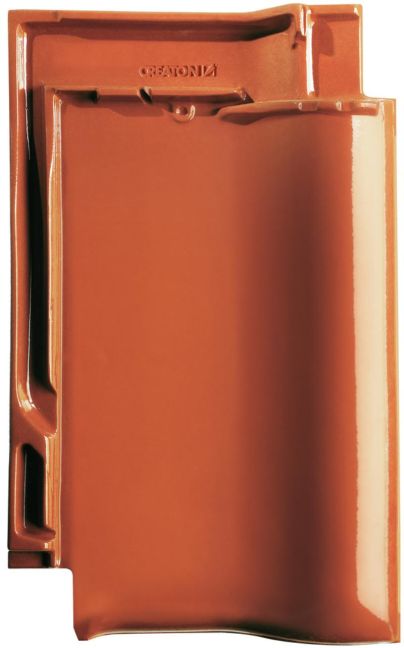 Creaton FUTURA - Flächenziegel FINESSE | rot | glasiert | Tondachziegel ...