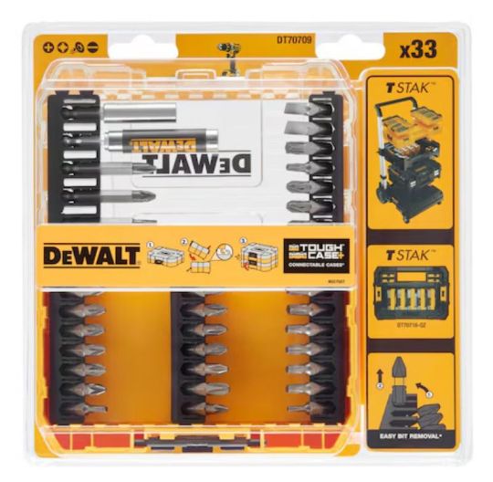 DeWALT FLEXTORQ Schrauber-Bit-Set mit Magnethalter 33-teilig +inkl ...