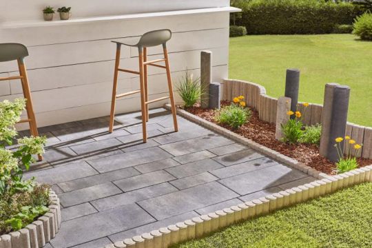 Gala-Lusit Beetfix Palisade 6x33x25 cm - Grau mit Fase (4040934100144)