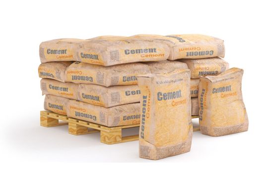 Volle Palette Zement CEM II/A-LL 42,5 N - 25 Kg Sack - Pal. á 56 Sack ...