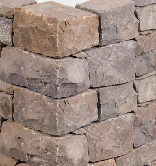 Seltra MS Mauerstein Grauwacke Dunkelbraun-Rot-Grau, Naturstein ()