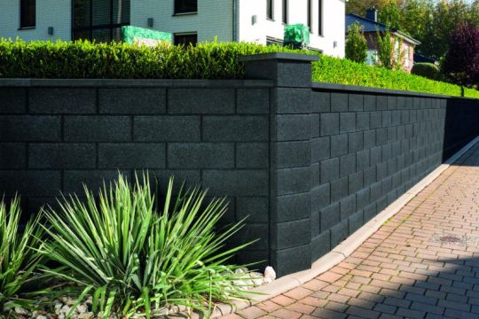 Gala-Lusit Bellamur Mauersysteme 1/1 Stein 50x25x20 cm - Anthrazit mit ...